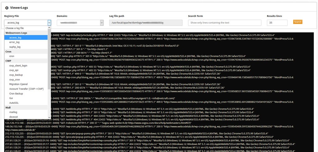 Features – Control-WebPanel [CWP]